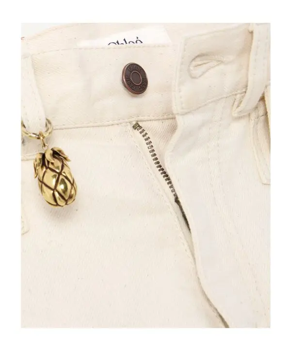 Chloé High-waisted Flared Jeans - Nude