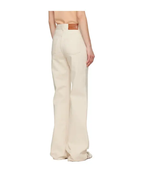 Chloé High-waisted Flared Jeans - Nude