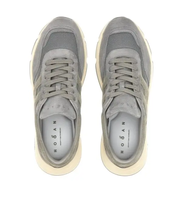 Hogan H-stripe Low-top Sneakers - Grey