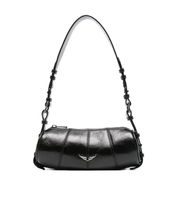 Zadig&Voltaire Zippered Shoulder Bag - Black
