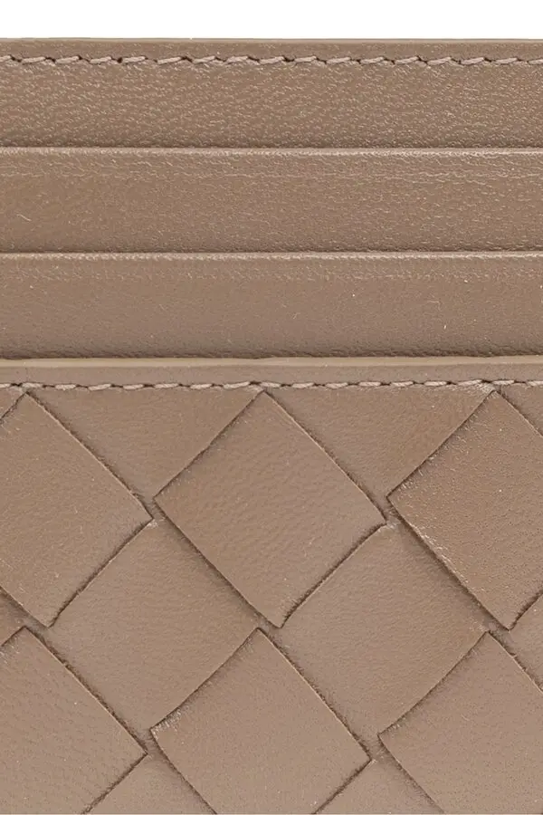 Bottega Veneta Intrecciato Open Top Card Case - Brown