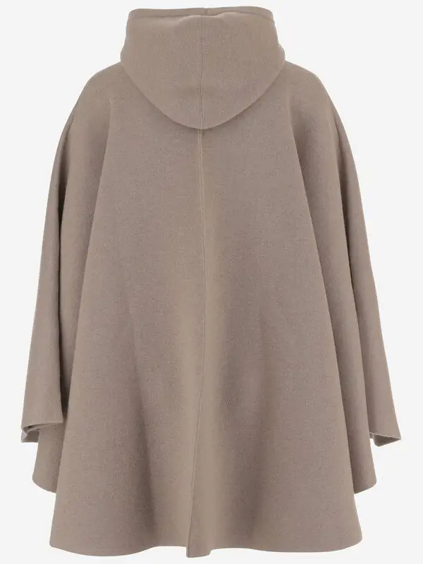 Bottega Veneta Hooded Cape - Nude