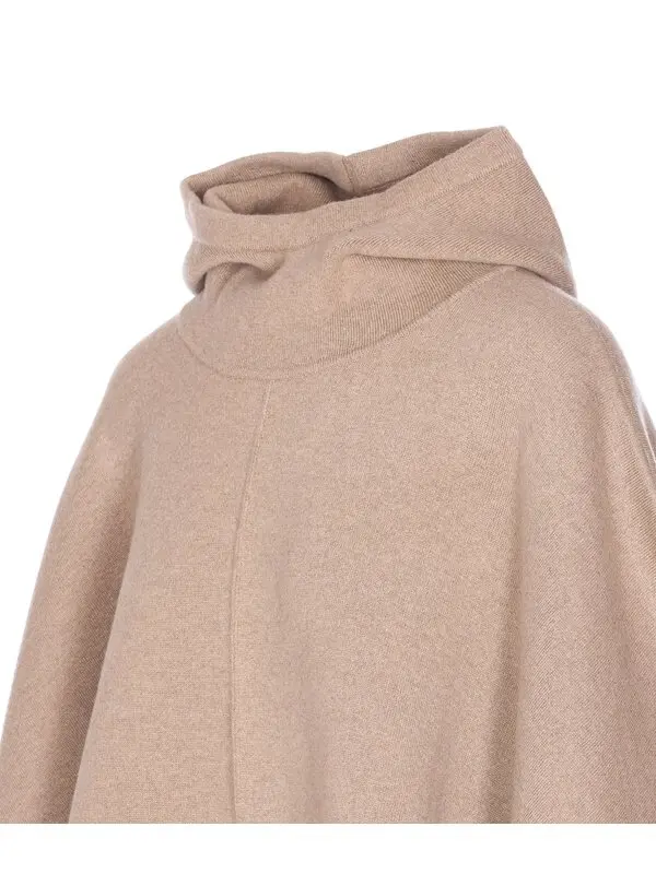 Bottega Veneta Hooded Cape - Nude