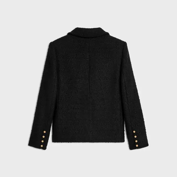 Celine Chasseur Jacket In Cashmere Bouclette Natte