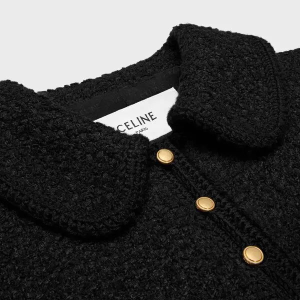 Celine Chasseur Jacket In Cashmere Bouclette Natte