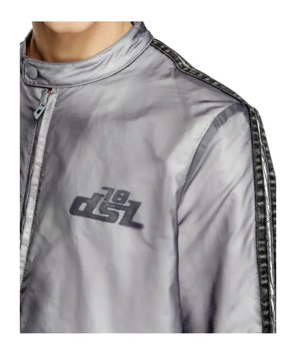 DIESEL® J-pop Bomber Jacket With Glossy Finish