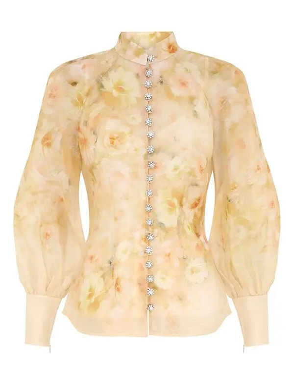 Zimmermann Crush Buttoned Blouse