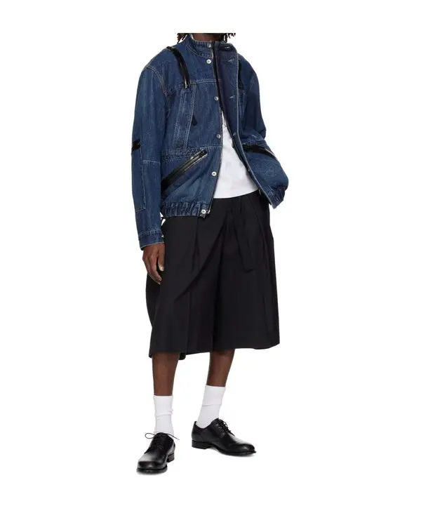 Sacai Non-stretch Denim Jacket - Blue