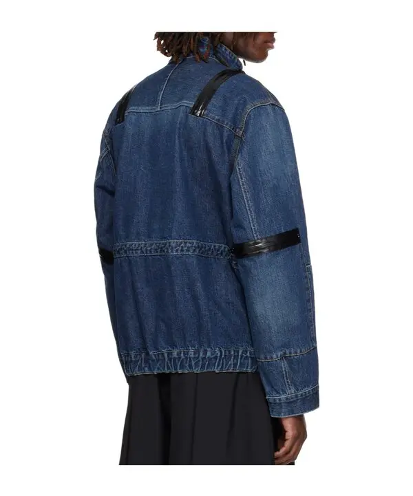 Sacai Non-stretch Denim Jacket - Blue