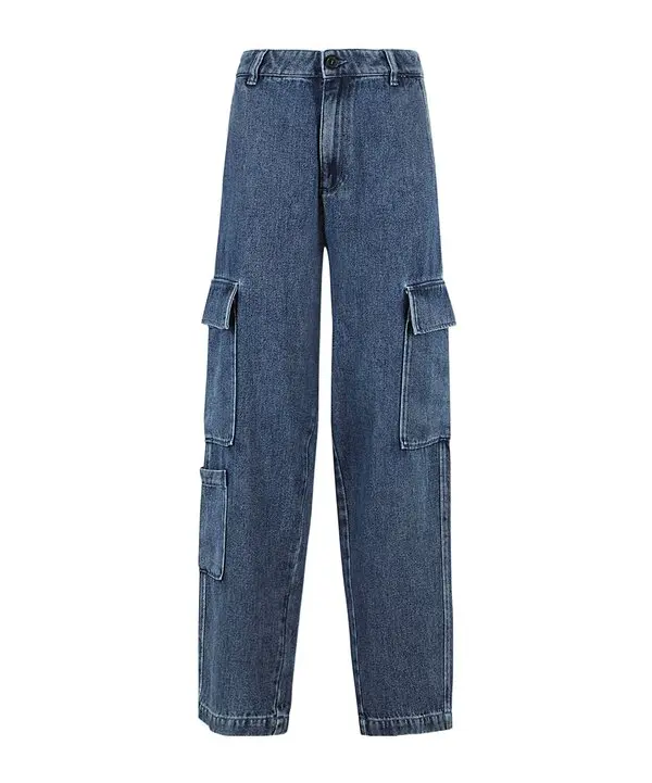 Erika Cavallini Belt-strap Cargo Jeans