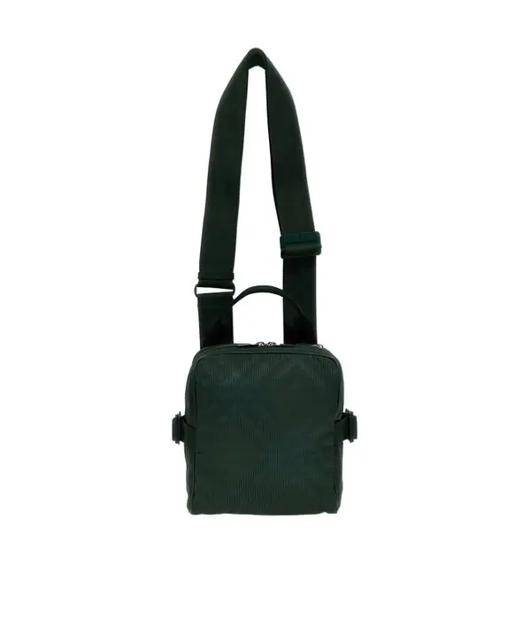 Burberry Checked Zipped Shoulder Bag - Black