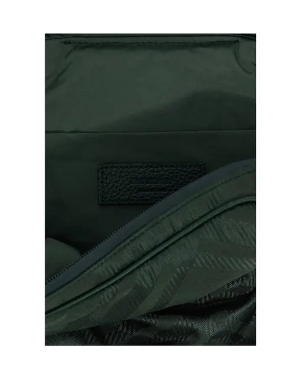 Burberry Checked Zipped Shoulder Bag - Black