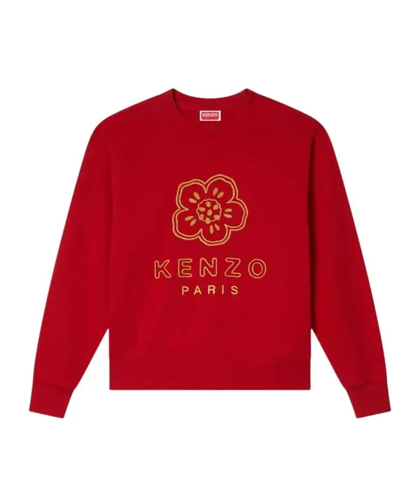 Kenzo Boke Flower Embroidered Cotton Sweatshirt
