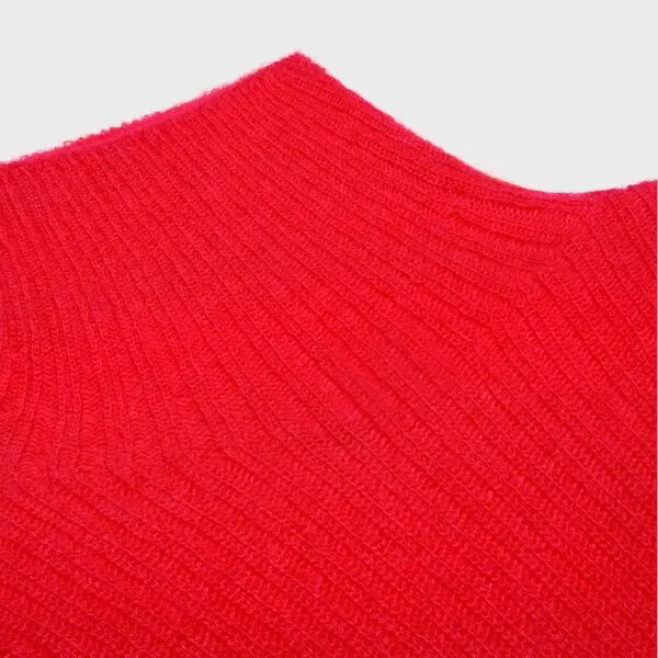 Celine Ribbed Mohair And Silk Turtleneck Sweater