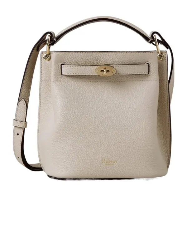 Mulberry Islington Turn Lock Bucket Bag - Chalk