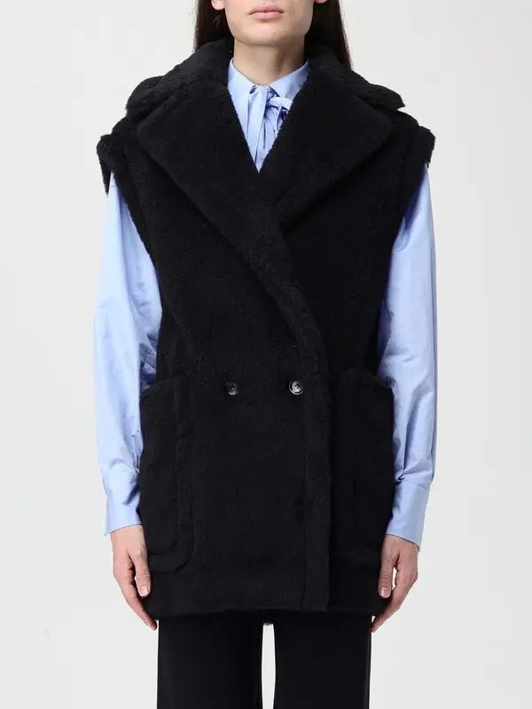 Max Mara Bormida Double-breasted Gilet - Black