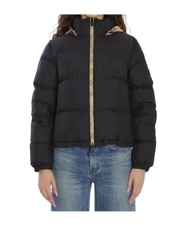 Burberry High-neck Puffer Jacket - Black