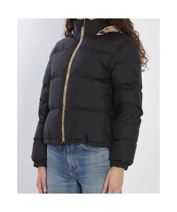 Burberry High-neck Puffer Jacket - Black