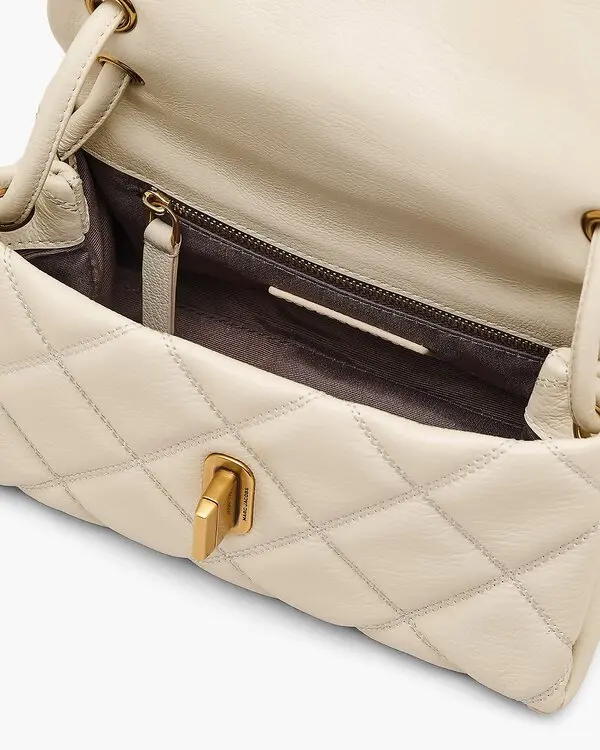 Marc Jacobs Quilted Mini Dual Shoulder Bag - Clouds White