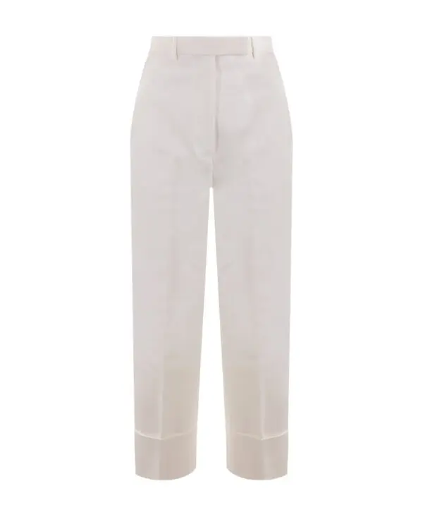 Thom Browne Rwb Stripe Wide-leg Trousers