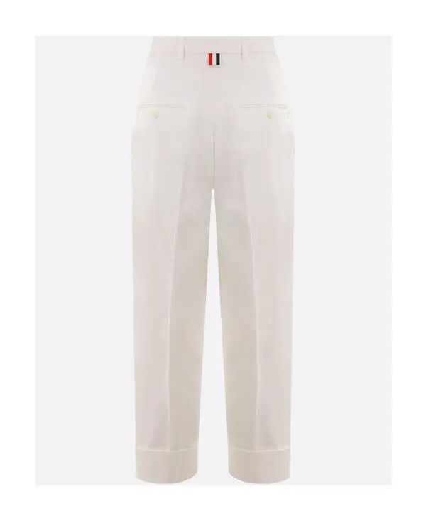 Thom Browne Rwb Stripe Wide-leg Trousers