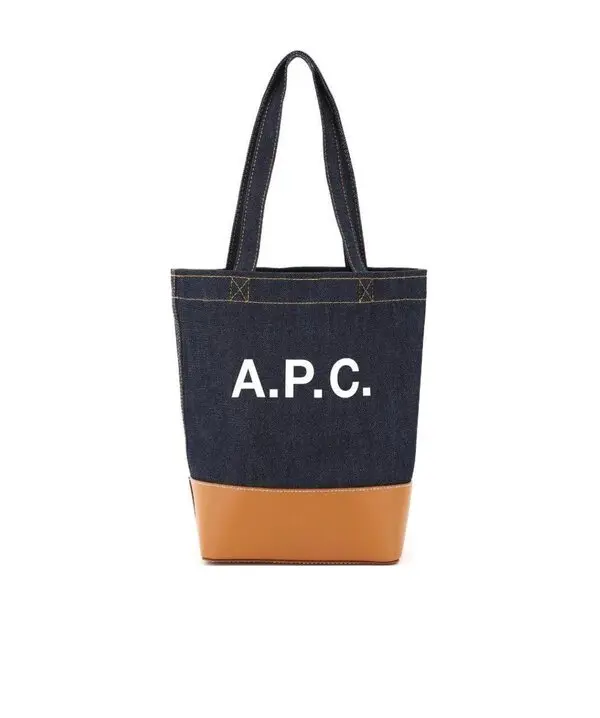 A.p.c. Axelle Two-tone Tote Bag - Black