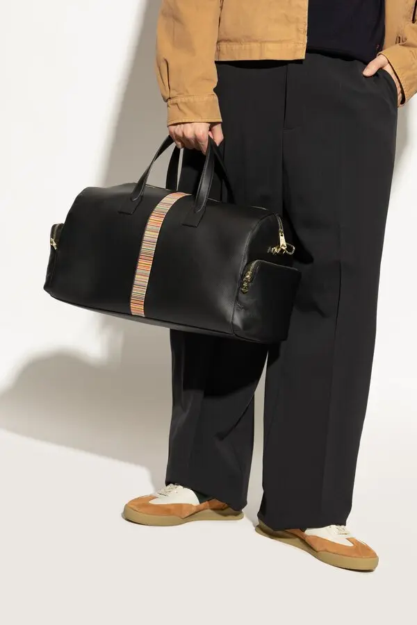 Paul Smith Zipped Holdall With Stripe Detailing