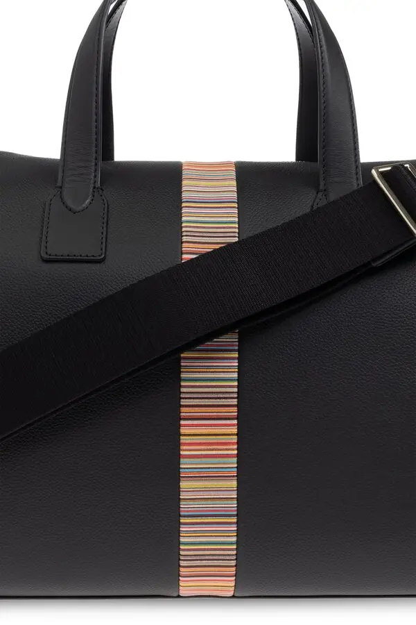 Paul Smith Zipped Holdall With Stripe Detailing