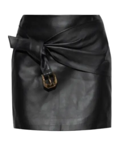 Versace Leather Mini Skirt