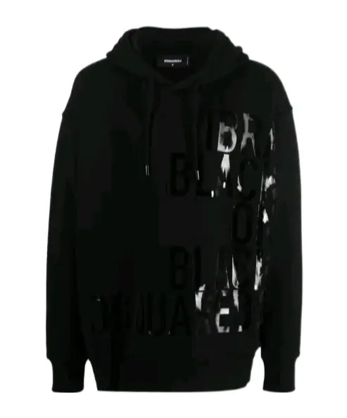 Dsquared2 Long-sleeved Hooded Hoodie With Drawstring Details