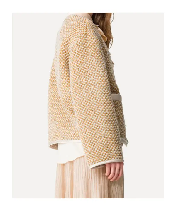 FORTE_FORTE Textured Boucléwool Tweed Jacket