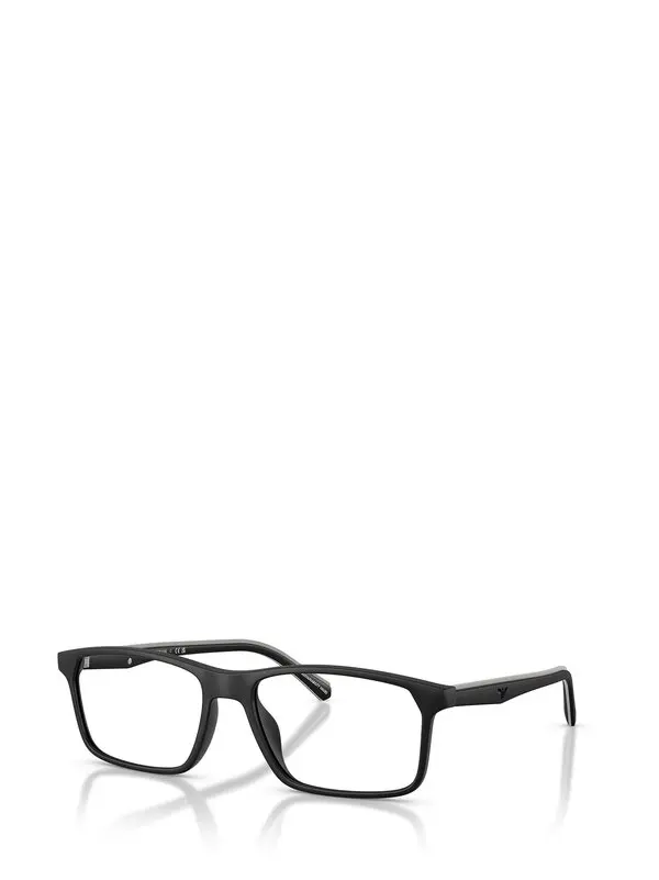Emporio Armani Rectangular Frame Eyeglasses - Black