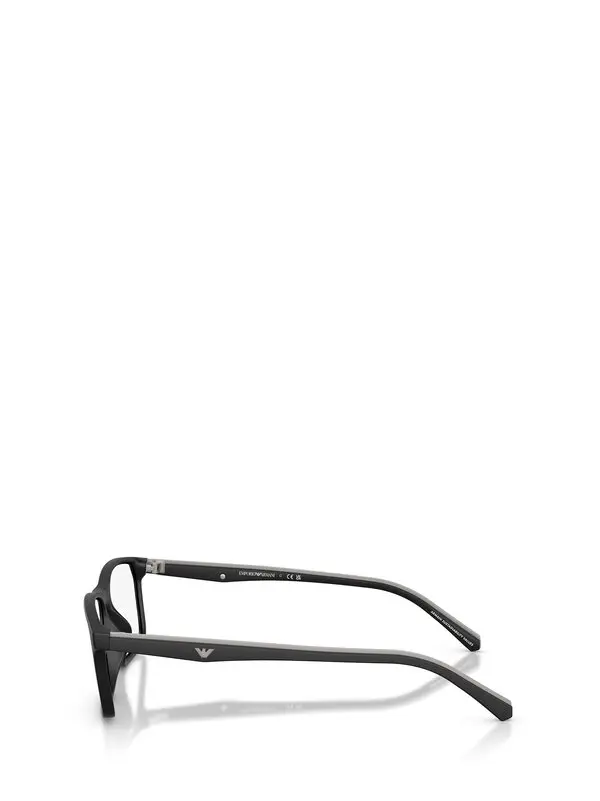 Emporio Armani Rectangular Frame Eyeglasses - Black