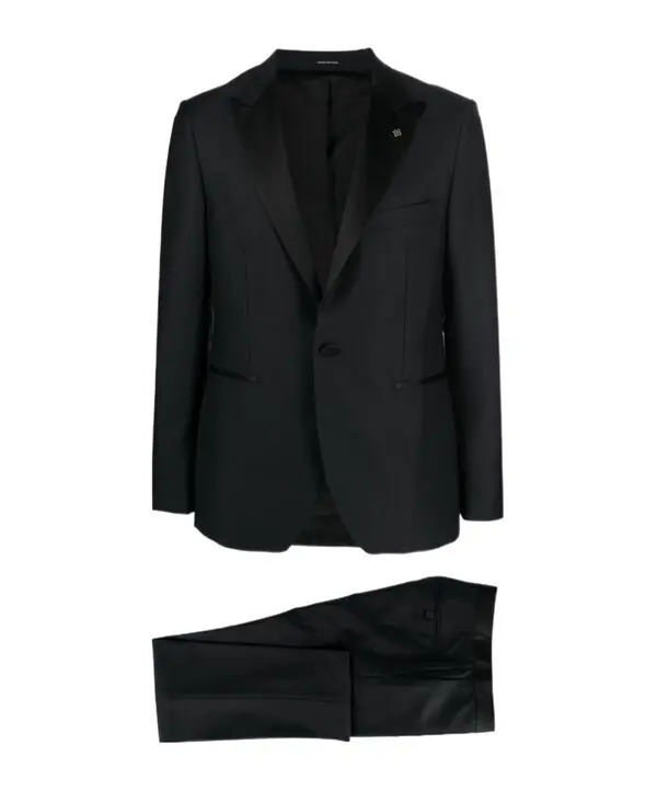 Tagliatore Virgin Wool Dinner Suit - Black