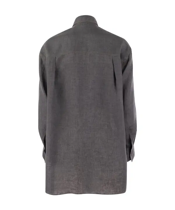 Brunello Cucinelli Lightweight Button-up Shirt With Chest Pockets