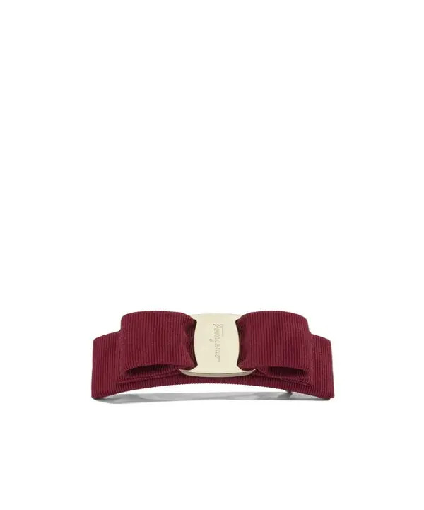 FERRAGAMO Vara Bow Hair Clips - Fuchsia
