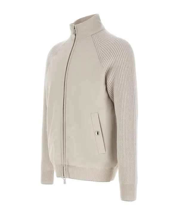 Eleventy Ribbed Knit Jacket