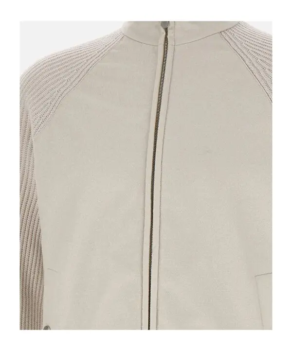 Eleventy Ribbed Knit Jacket