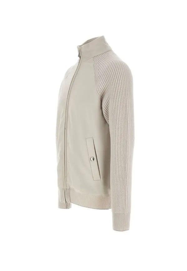 Eleventy Ribbed Knit Jacket