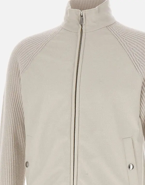 Eleventy Ribbed Knit Jacket