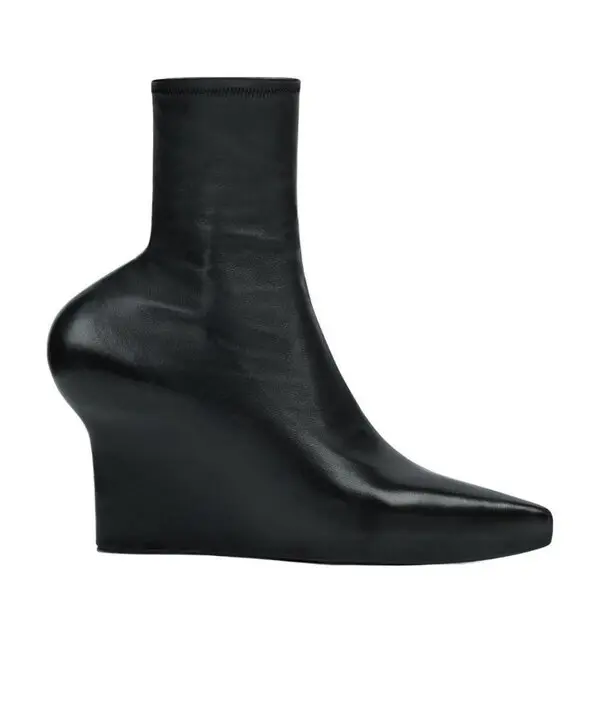 Givenchy Nappa Leather Wedge Ankle Boots
