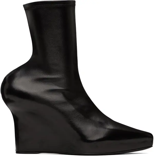 Givenchy Nappa Leather Wedge Ankle Boots