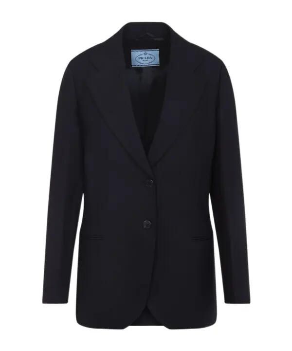 Prada Single-breasted Chevron Jacket