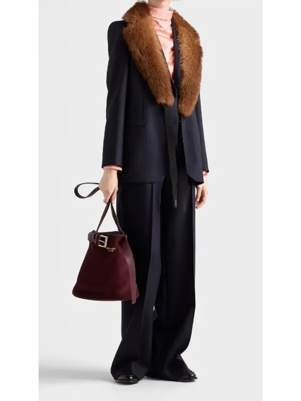 Prada Single-breasted Chevron Jacket