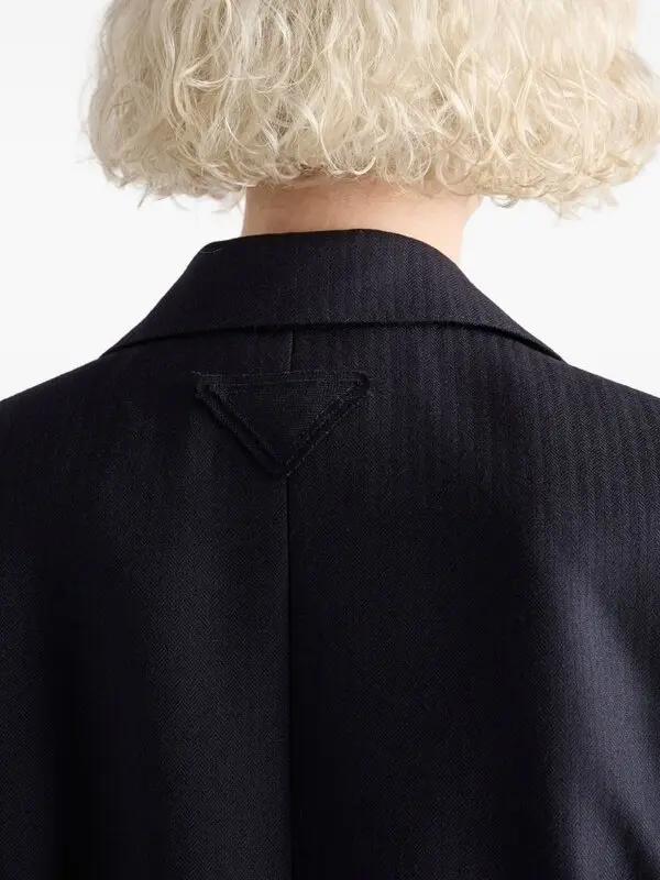 Prada Single-breasted Chevron Jacket
