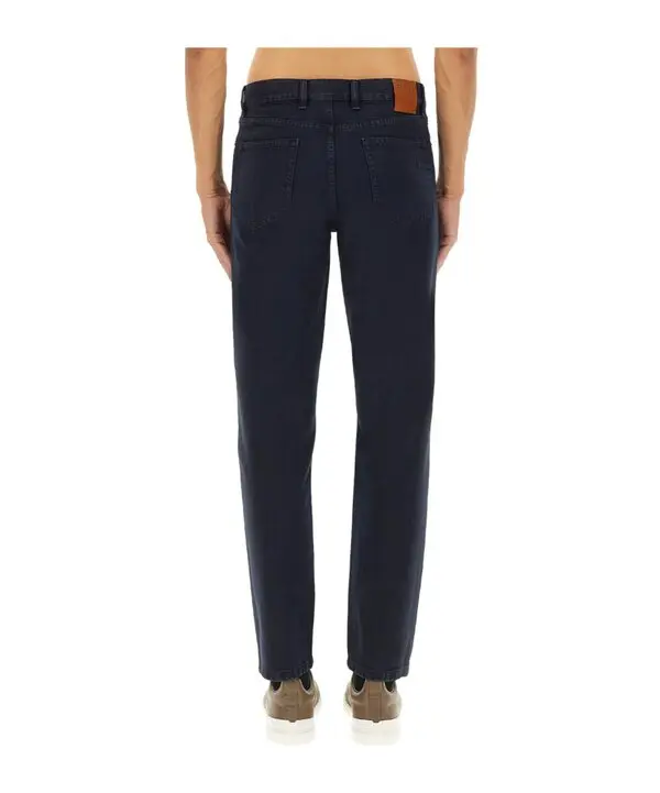 Zegna Belt Loop Jeans - Black