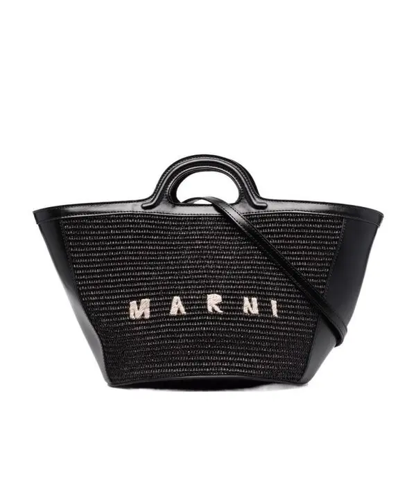 Marni Tropicalia Small Tote Bag - Black