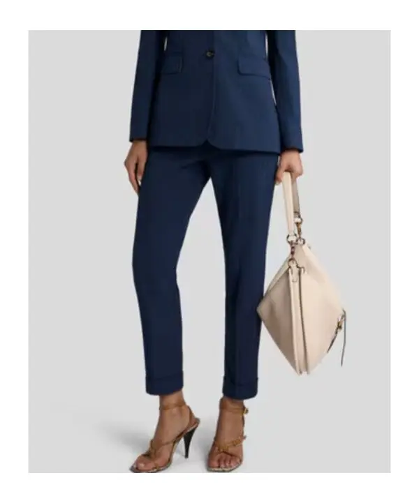 Etro Paisley Jacquard Pants - Blue