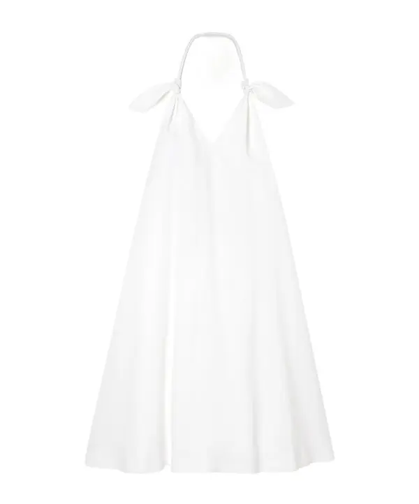 Loewe Flamenco Halterneck Mini Dress - White