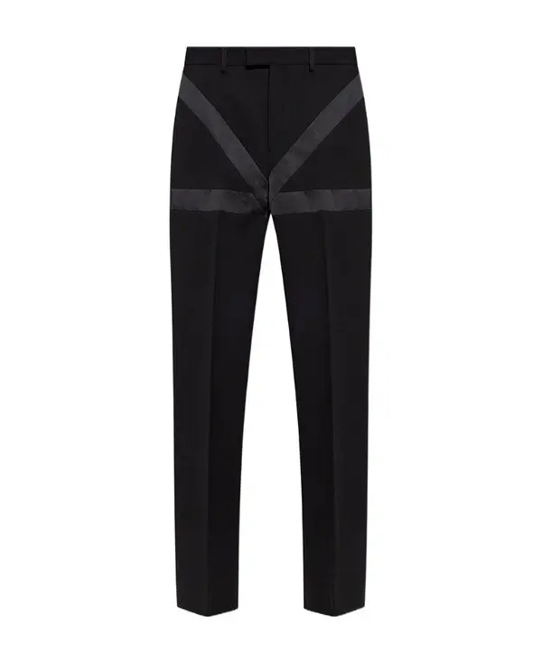 FERRAGAMO Straight Leg Tailored Trousers - Black